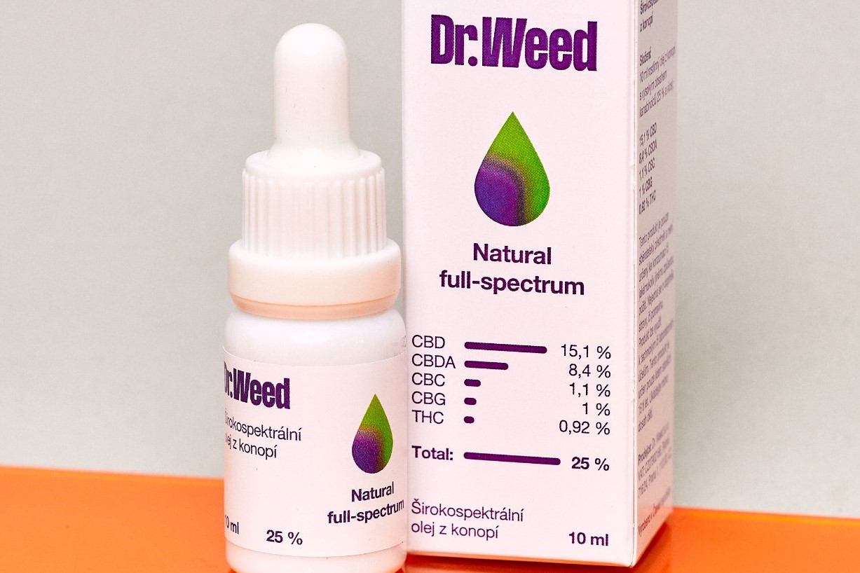 První full-spectrum olej v nabídce obsahuje THC - Dr. Weed